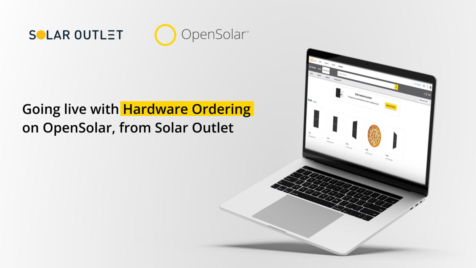Going Live with Hardware Ordering on OpenSolar, from Solar Outlet | OpenSolar