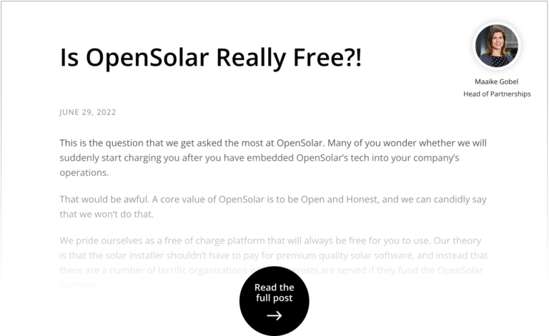 Is OpenSolar Really Free?
